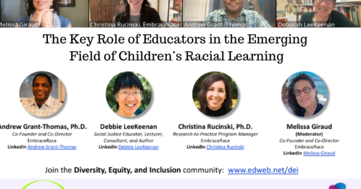 EmbraceRace | The Key Role of Educators in the Emerging Field of…